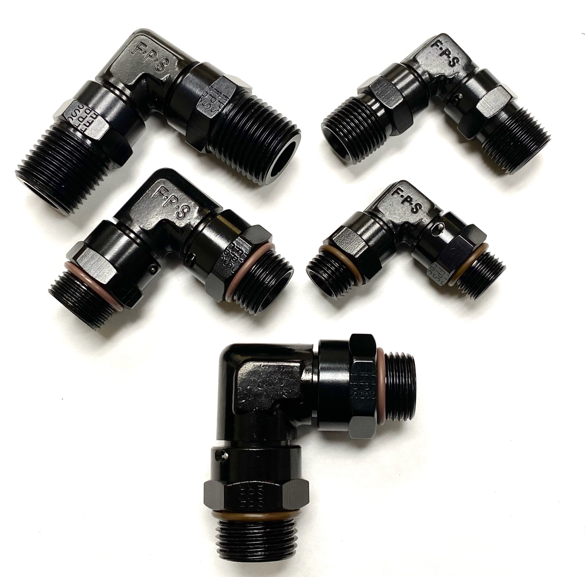 NPT & ORB 90 DEGREE MALE ADAPTERS - Fragola Performance Systems